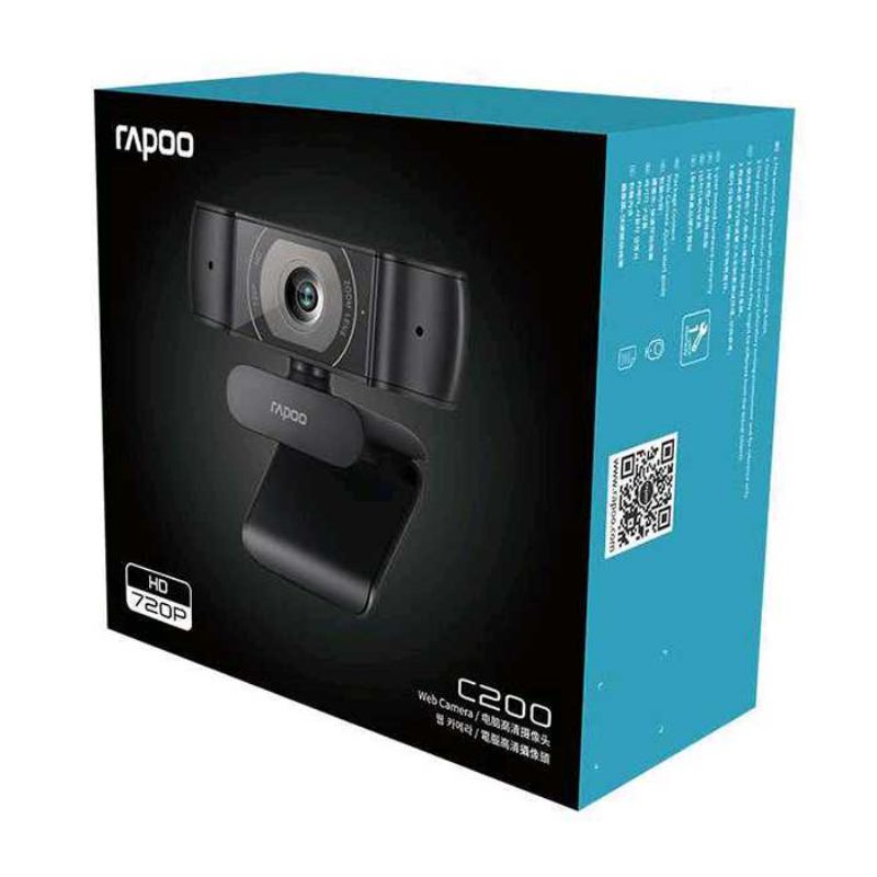 Jual Rapoo Webcam Computer Camera HD 720p with Microphone Rotation ...
