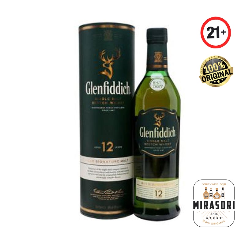 Jual Glenfiddich 12 Years Old Single Malt Scotch Whisky Original | Shopee Indonesia