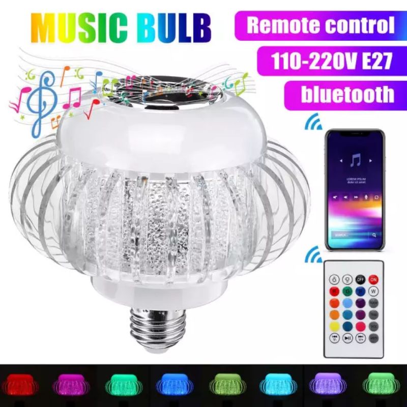 Jual Speaker Bluetooth/Wireless Lampu Led RGB Control Remote | Shopee ...