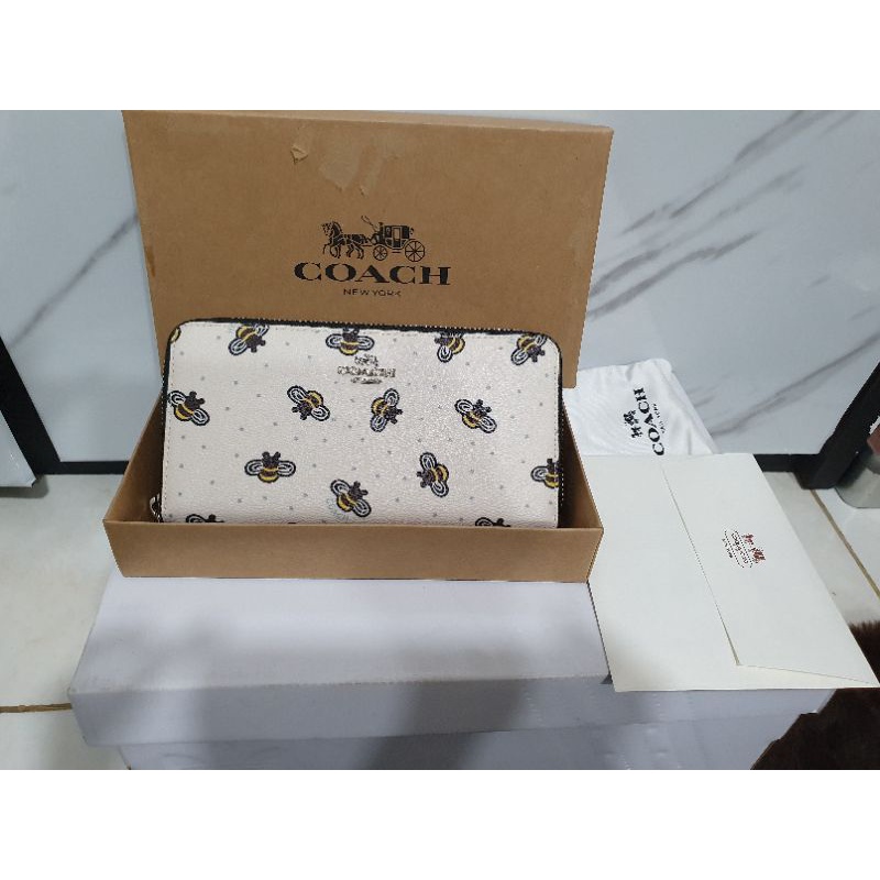 Jual New dompet coach bee with original card | Shopee Indonesia