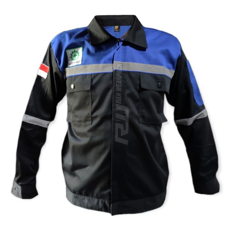 Jual Wearpack Safety Atasan - Kemeja Safety Lengan Panjang Resleting ...