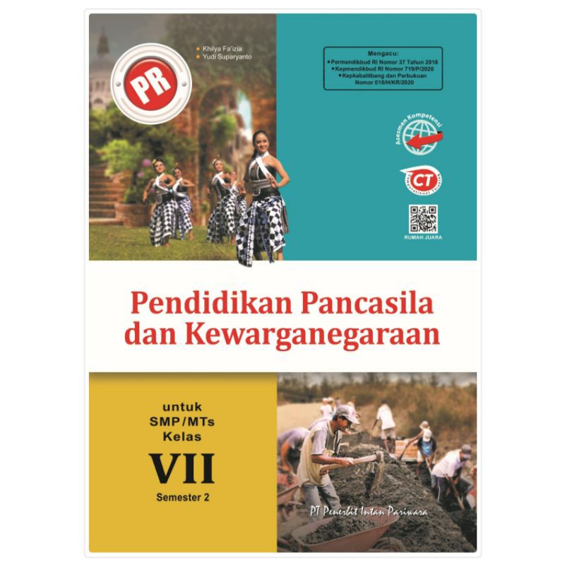 Jual Buku PR/LKS pendidikan pancasila, ppkn kelas VII,7 semester 2 (K13 revisi) intan pariwara ...