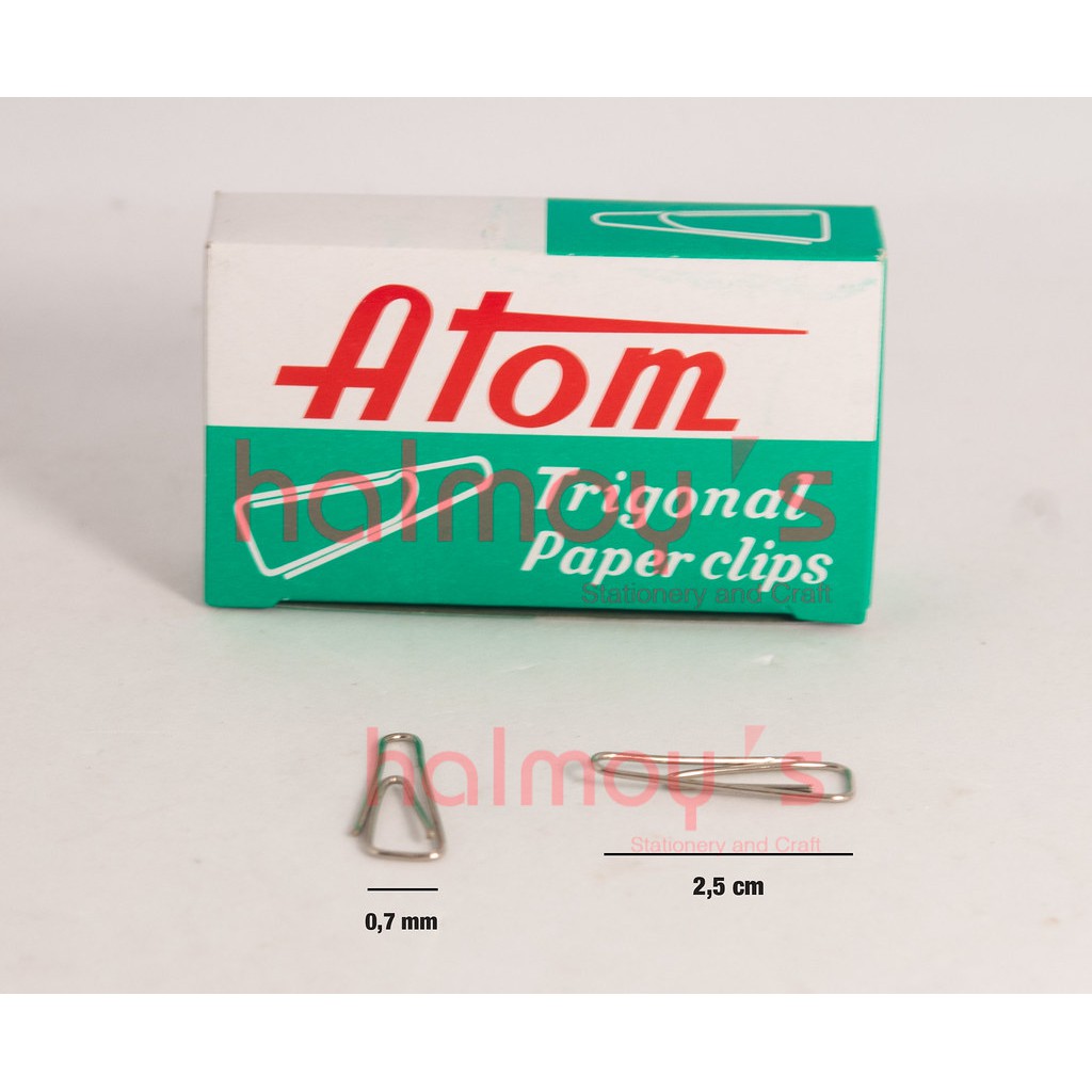 Jual TRIGONAL PAPER CLIP / PENJEPIT KERTAS ATOM NO. 3 | Shopee Indonesia