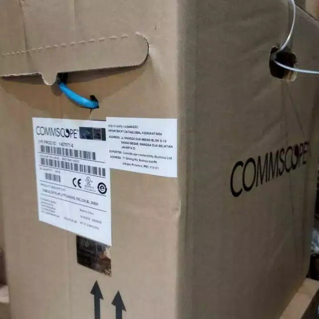 Jual COMMSCOPE - KABEL LAN UTP CAT6 INDOOR 305 METER AMP PN:1427071-6 ...