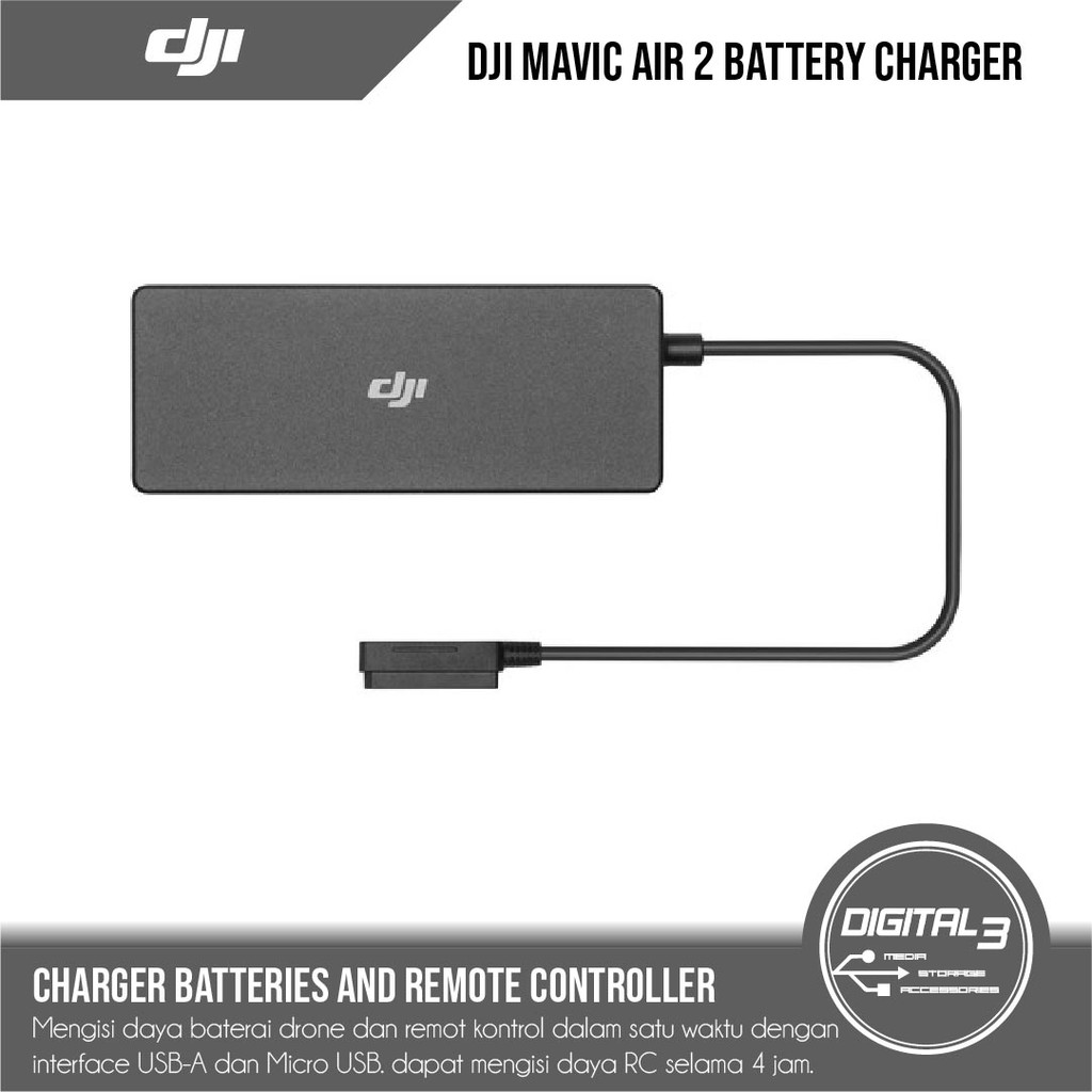Jual DJI Mavic Air 2 Original Battery & Remote Control Charger Baterai ...