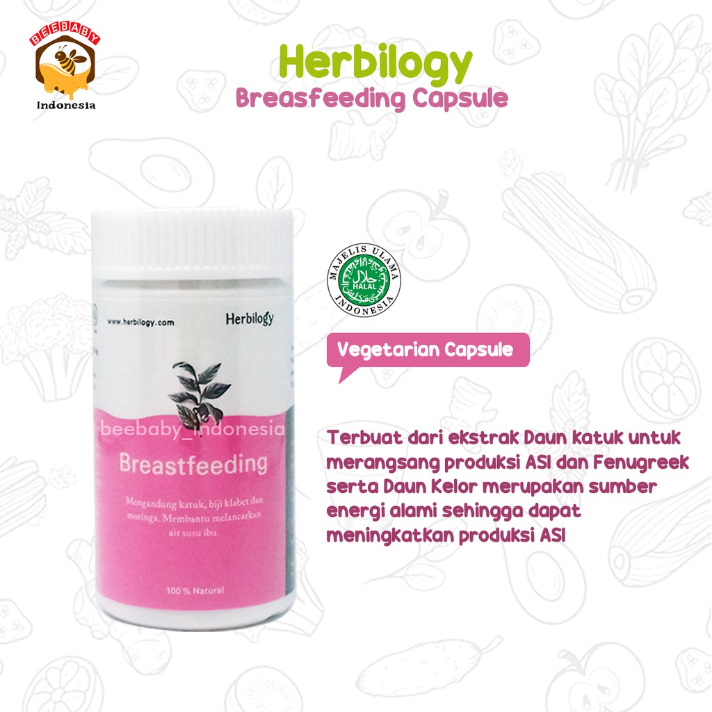 Jual Herbilogy Breastfeeding Capsule (ASI Booster)-60 Capsules | Shopee ...
