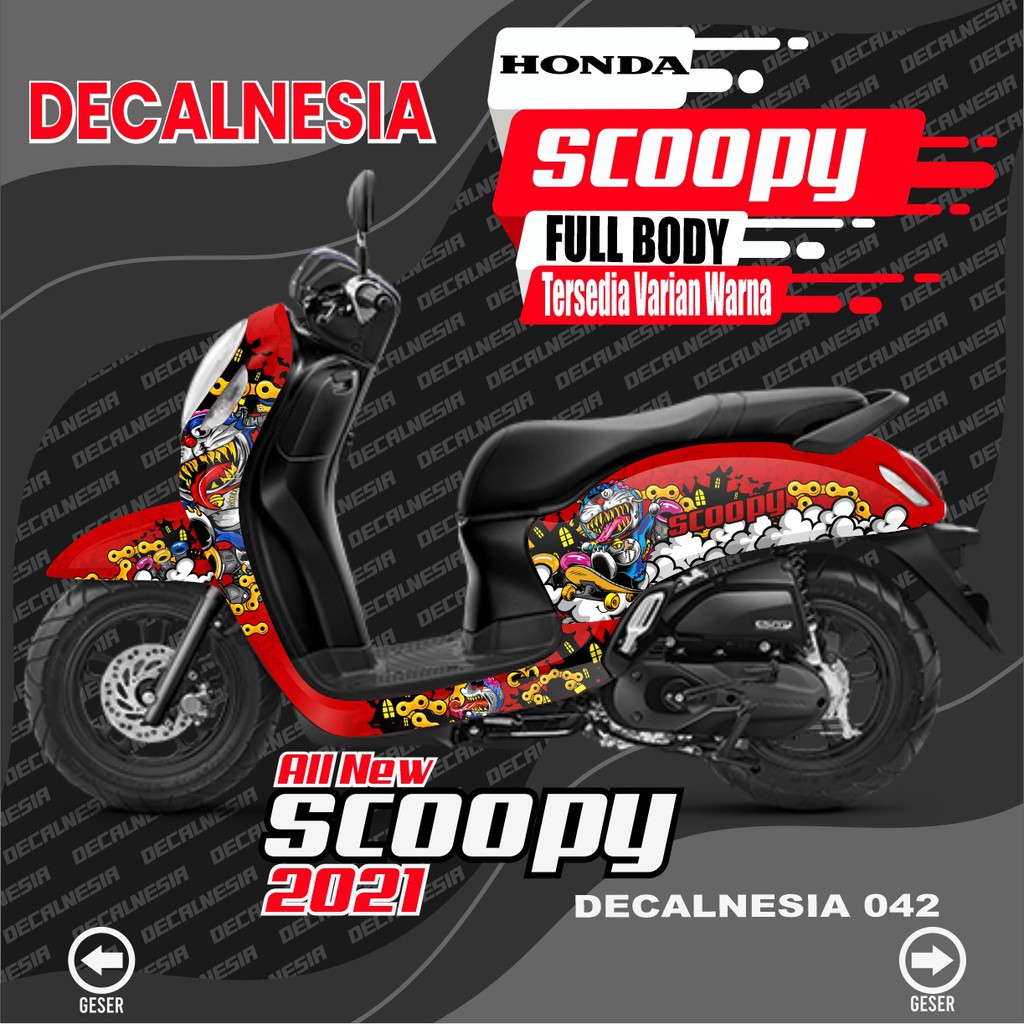 Jual Decal Full Body Scoopy 2021 - Stiker Motor Scoopy All New 2021 ...