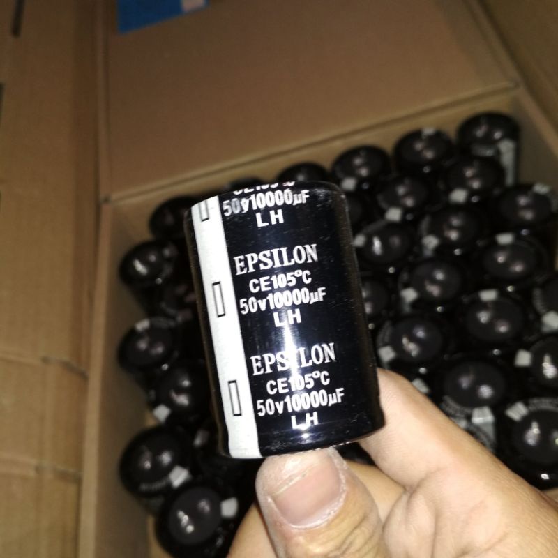 Jual ELKO EPSILON 10000uF/50v ASLI / CAPACITOR/ELCO EPSILON ORIGINAL ...