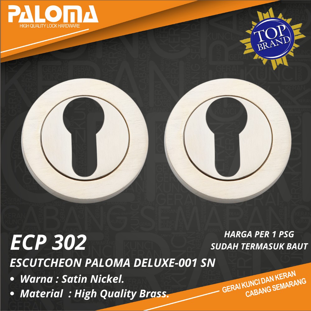 Jual PALOMA ECP 302 Escutcheon DELUXE-001 | Ring Kunci Penutup Cylinder ...