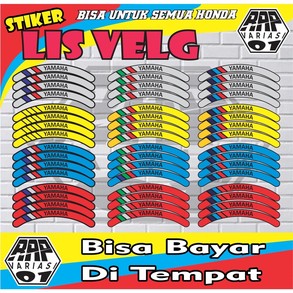 Jual stiker LIS VELG all motor(stiker cutting buat velg) | Shopee Indonesia
