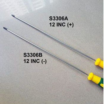 Jual Obeng Panjang 12" Inch inci / Obeng + plus 12in / Obeng Min Minus ...