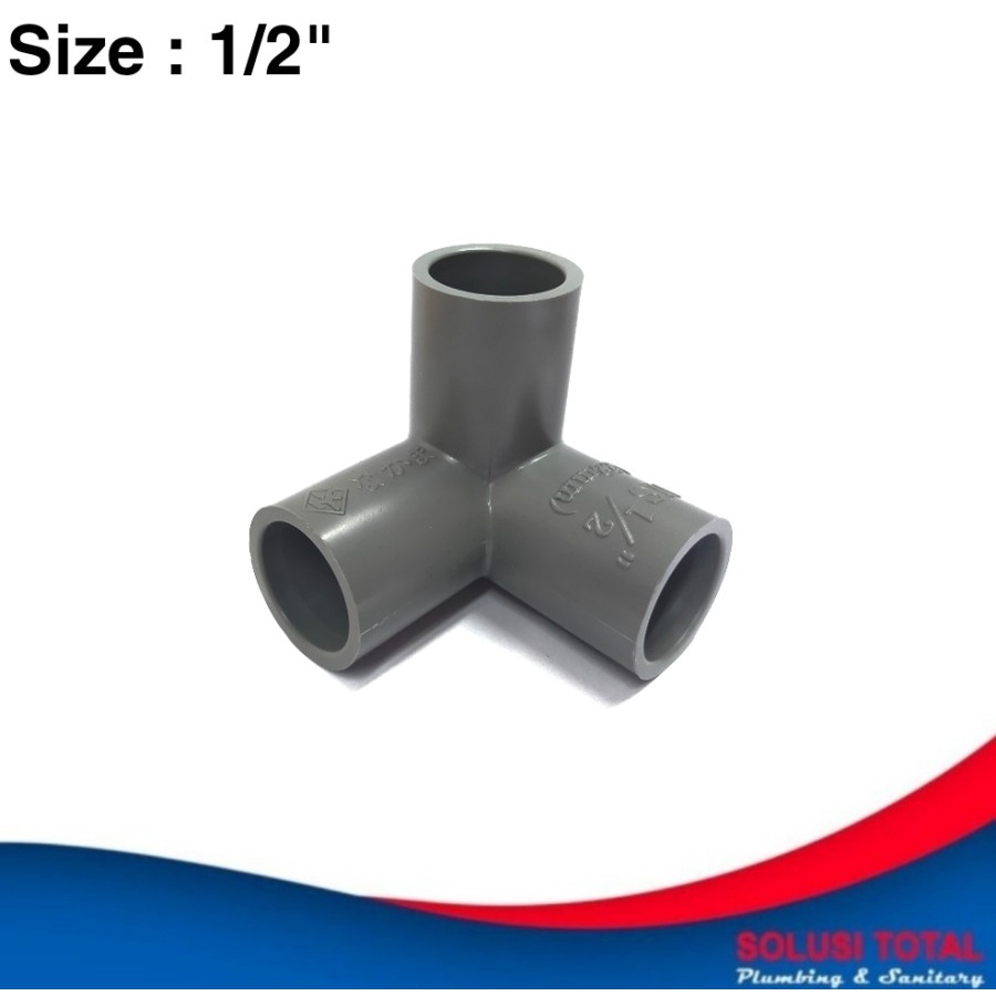 Jual Tee Elbow - Tee 3 way 90° 1/2 Inch Tee Elbow 1/2" Nakama JP - Abu ...