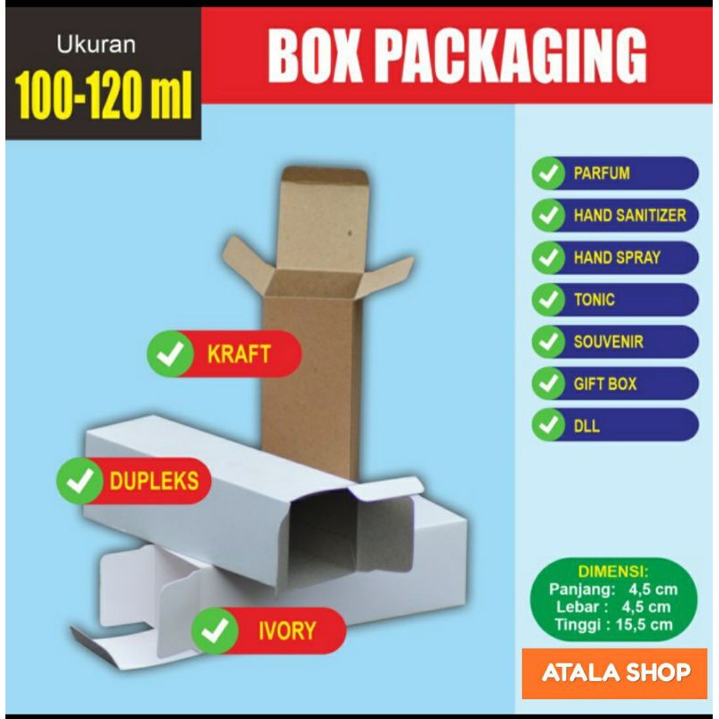 Jual P4545155 Dus Box Packaging Kemasan Botol 120ml isi 10pcs | Shopee ...