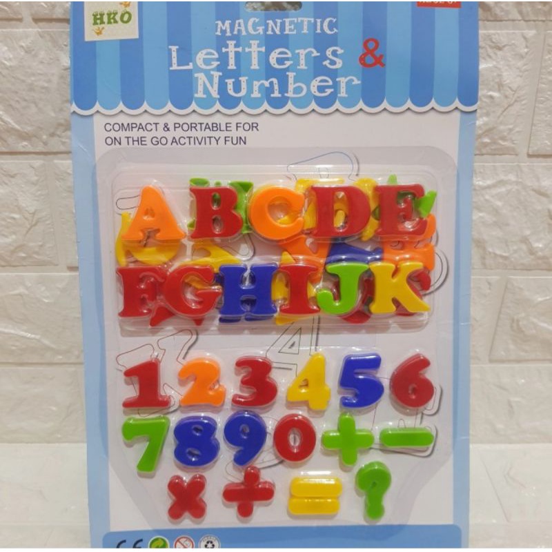 Jual Mainan Magnetic Huruf dan Angka - Mainan Edukasi Anak Mengenal ...