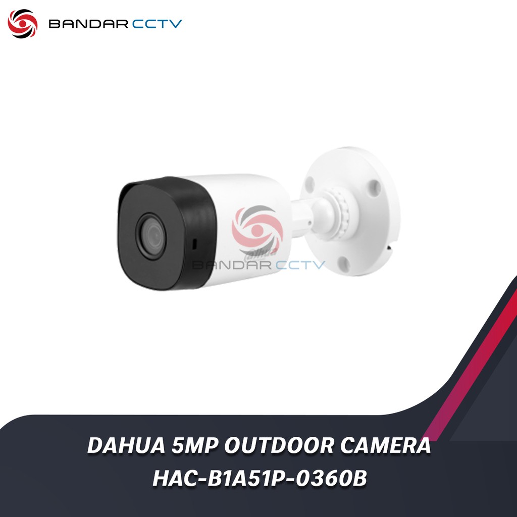 Jual CCTV Dahua Outdoor Camera 5MP HAC B1A51P 0360B | Shopee Indonesia