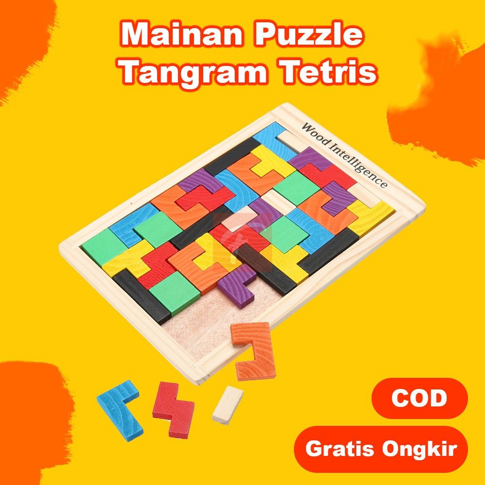 Jual Mainan Puzzle Tangram Tetris - Multi-Color | Shopee Indonesia