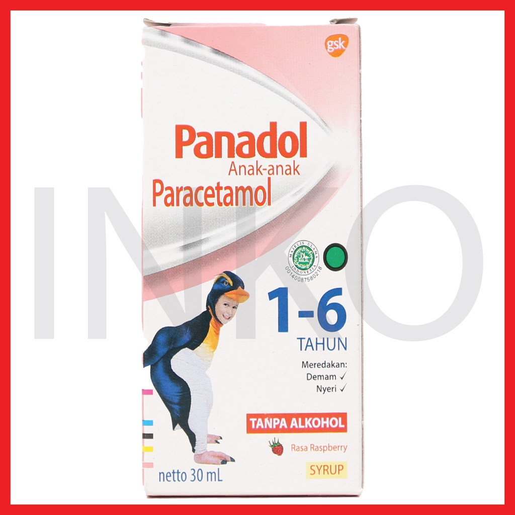 Jual PANADOL ANAK PARACETAMOL RASA RASPBERRY 1-6 TAHUN SYRUP 30ML ...