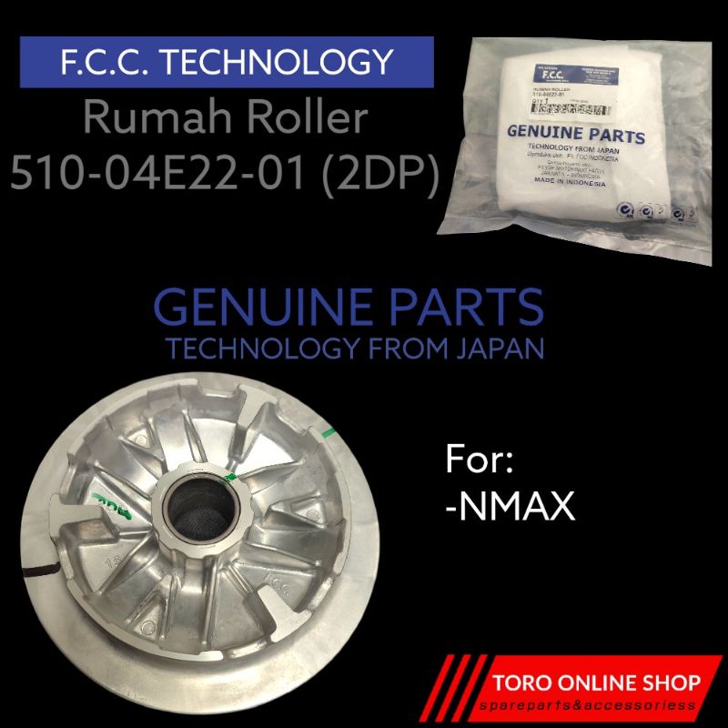 Jual rumah roller nmax original fcc technology face comp pully depan ...