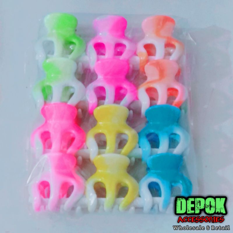 Jual (12pcs) Jepit Rambut PELANGI Jeday New Colour 5cm Jedai | Shopee ...