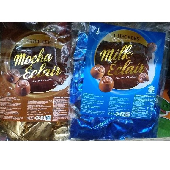 Jual HALAL BPOM RI ML Fine Milk Chocolate Checkers Mocha Eclair ...