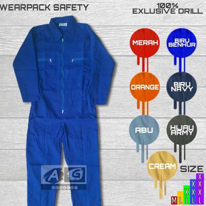 Jual Werpack Safety Polos | Wearpack Bengkel | Baju Bengkel ...