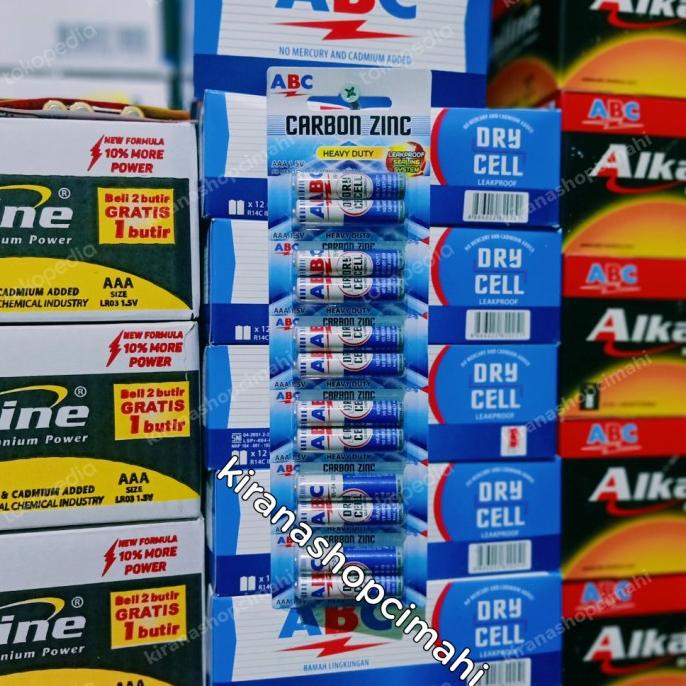 Jual [Ready] Abc Biru Aaa Isi 12 Butir / A3 / Batu Baterai Remot / Batu ...