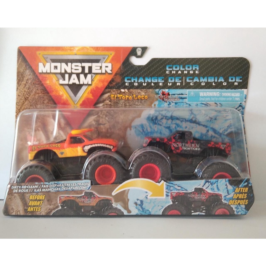 Jual Diecast Monster Jam EL TORO LOCO x NORTHERN NIGHTMARE Color Change ...