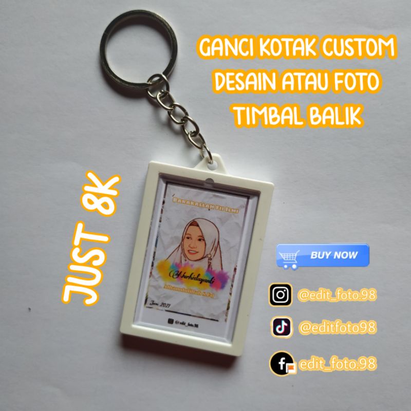 Jual GANCI KOTAK/BULAT TIMBAL BALIK CUSTOM DESAIN/FOTO | Shopee Indonesia