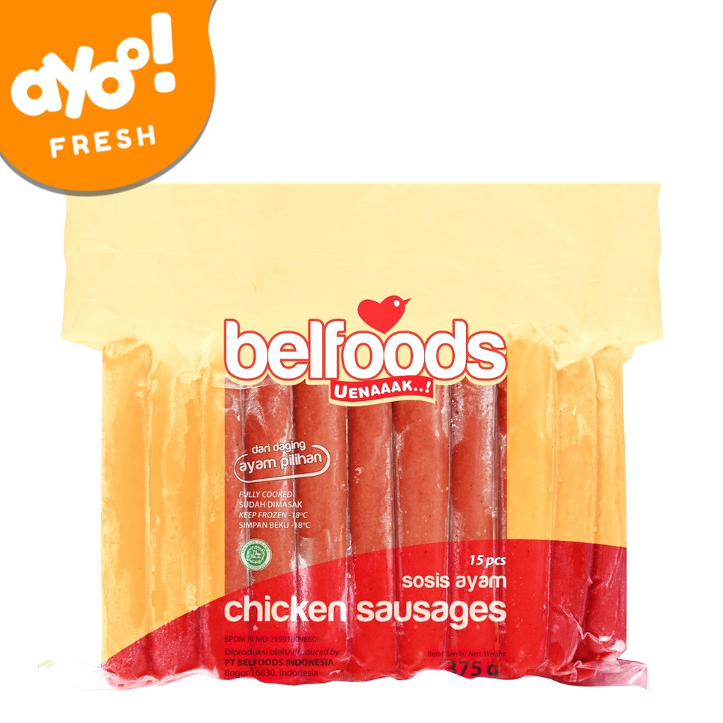Jual Belfoods Uenaak Sosis Ayam 345 g Pack | Shopee Indonesia