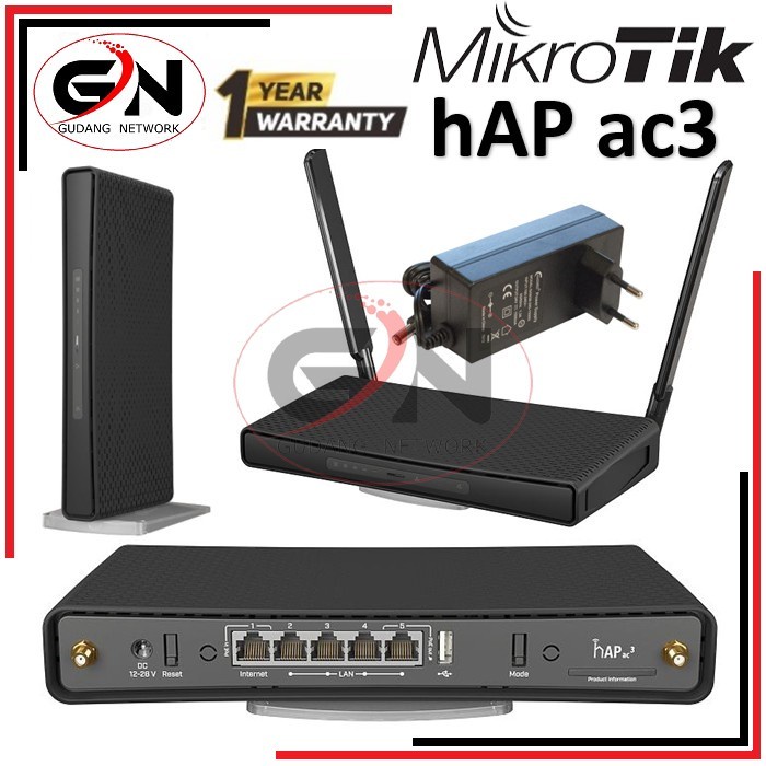 Jual Mikrotik hAP ac3 RBD53iG-5HacD2HnD hAP-AC3 | Shopee Indonesia