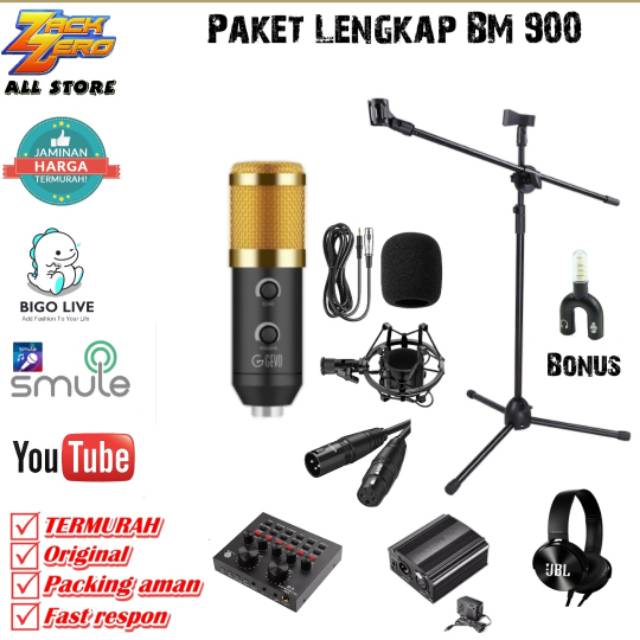 Jual Paket Mic Taffware BM 500, 700, 800, 900, 8000 Terlengkap For Youtuber, Rekaman Lagu ...