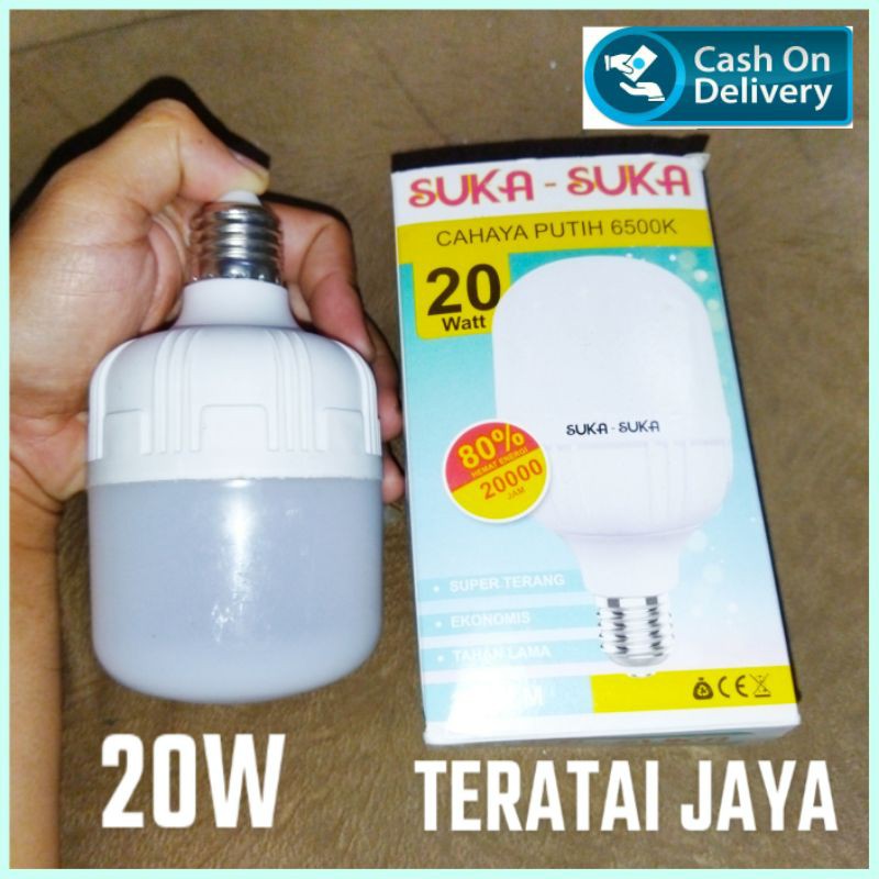 Jual Lampu Led kapsul 20watt/Bohlam Led tabung 20watt | Shopee Indonesia