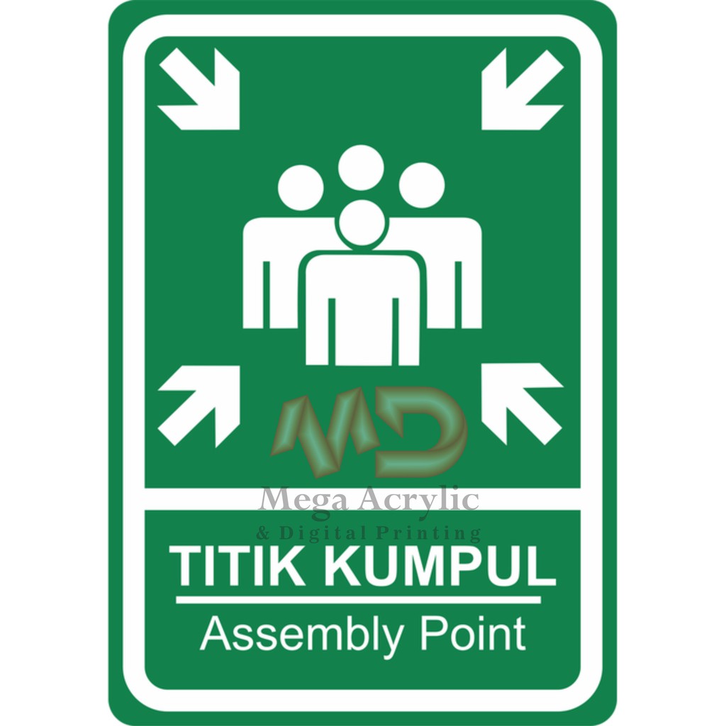 Jual acrylic rambu titik kumpul | Shopee Indonesia