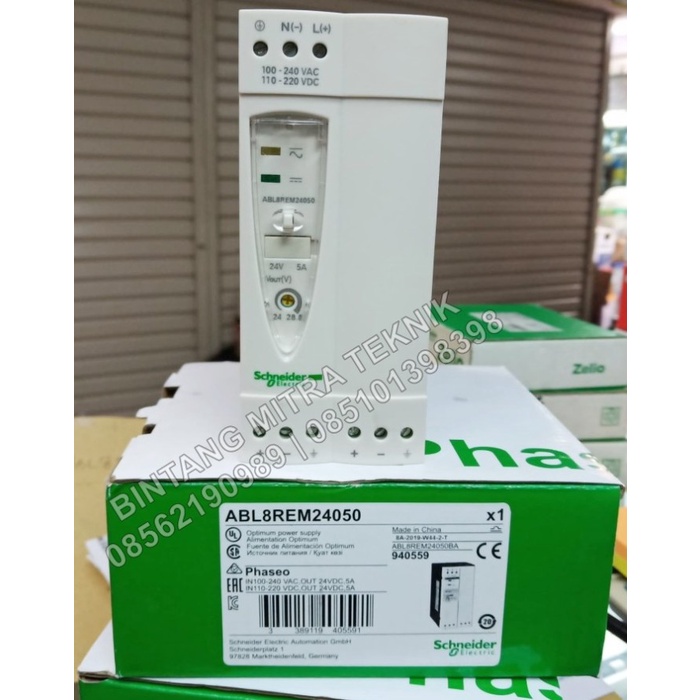 Jual POWER SUPPLY SCHNEIDER ABL8REM24050 SCHNEIDER PHASEO ABL8REM24050 ...