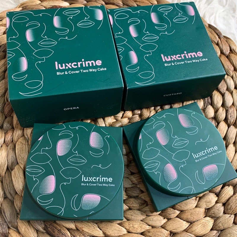Jual Luxcrime Blur & Cover Two Way Cake (Opera - Custard) | Shopee ...
