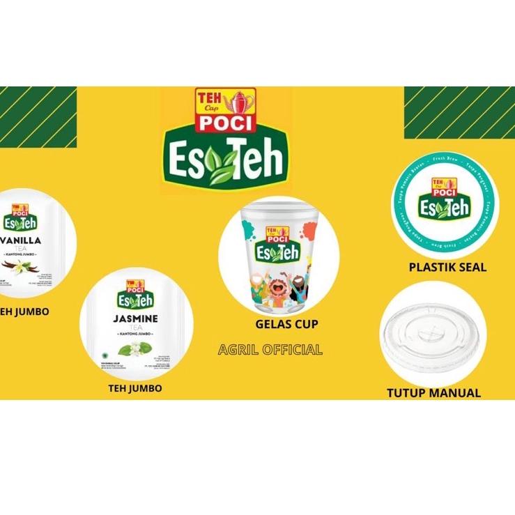 Jual Gelas Cup Plastik Es Teh Poci 16 dan 12 Oz Original 1Slop Paling ...