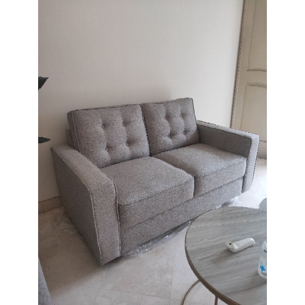 Jual SOFA MINIMALIS / SOFA CUSTOM 2 SEATER | Shopee Indonesia