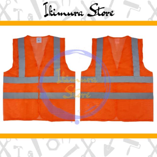 Jual Baju Rompi Polyester Orange / Hijau / Rompi Safety / Safety Vest 4 ...