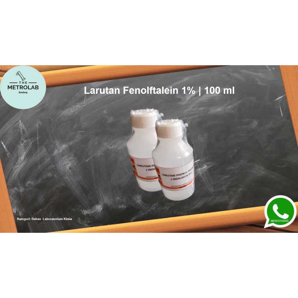 Jual Larutan Fenolftalein | Phenolphthalein Solution 1% | 100 ml ...