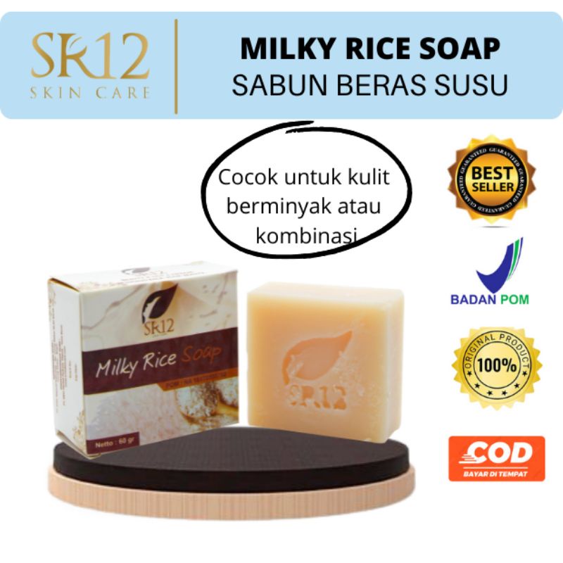 Jual MILKY RICE SOAP / SR12 / MILKY RICE SOAP / SABUN BATANG / SABUN ...