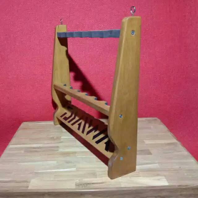 Jual Rak PANCING ROD RACK / RAK JORAN Tinggi 40cm lebar 38cm kayu Jati ...
