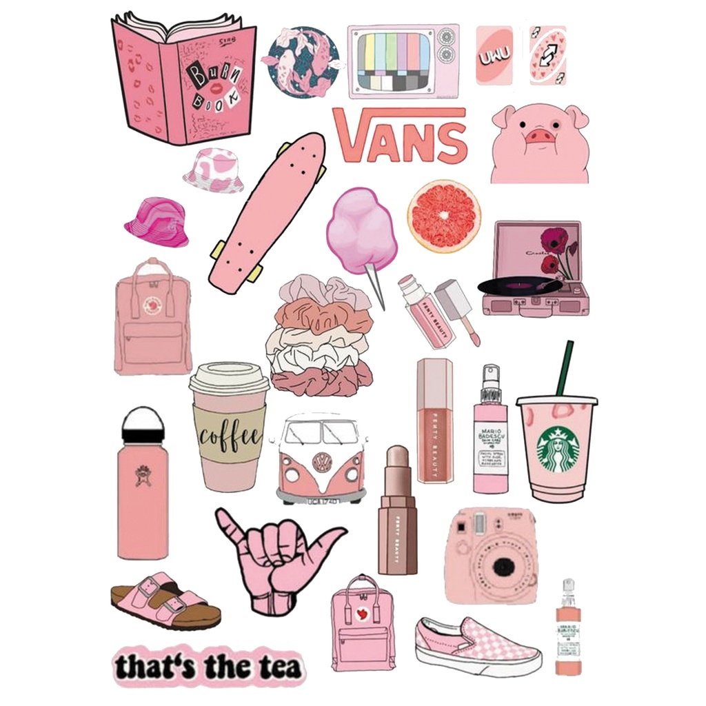 Jual STIKER AESTHETIC / STIKER AESTHETIC PINK / STIKER CASE HP / STIKER ...