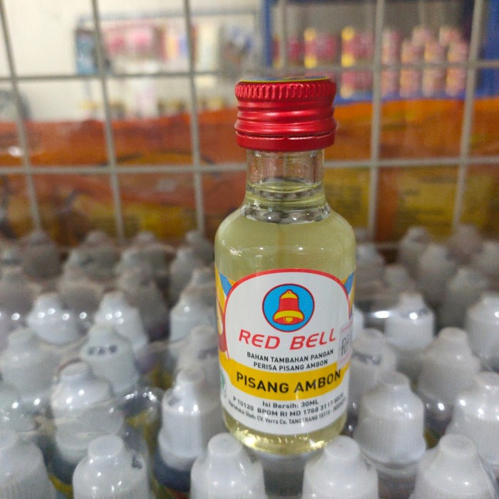 Jual REDBELL RED BELL Perisa Pisang Ambon Banana Pewarna Makanan Kue ...