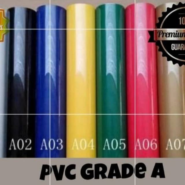 Jual Polyflex pvc grade A hotpeel DOFF (lebar 60cm) tipis seperti PU ...