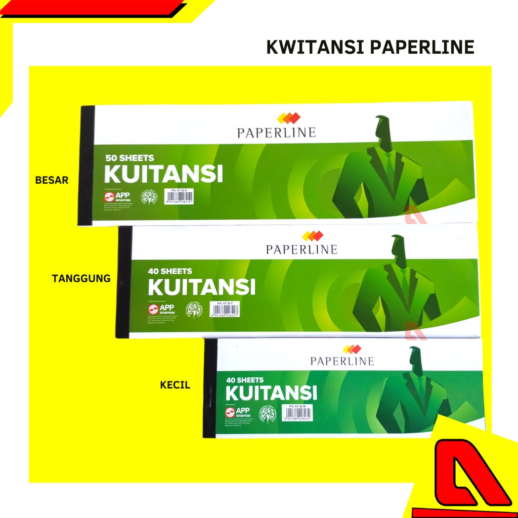Jual BUKU KWITANSI PAPERLINE BESAR TANGGUNG KECIL 1 PLY KANAN KIRI ...