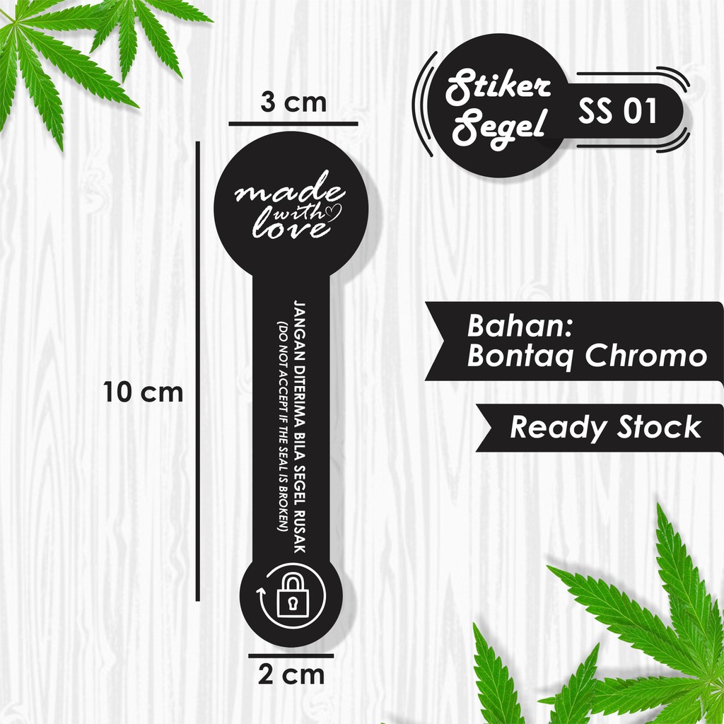 Jual STIKER SEGEL MAKANAN BOTOL BONTAK KEMASAN MURAH SS 01 | Shopee ...