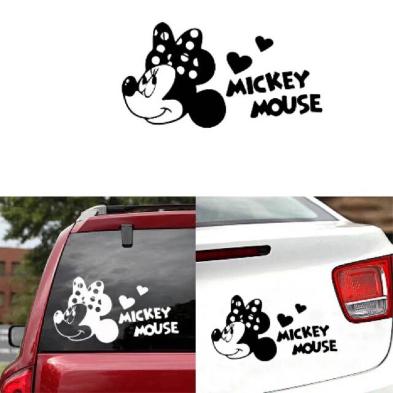 Jual STIKER MOBIL STICKER CUTTING MICKY MOUSE UNTUK KACA MOBIL BELAKANG ...