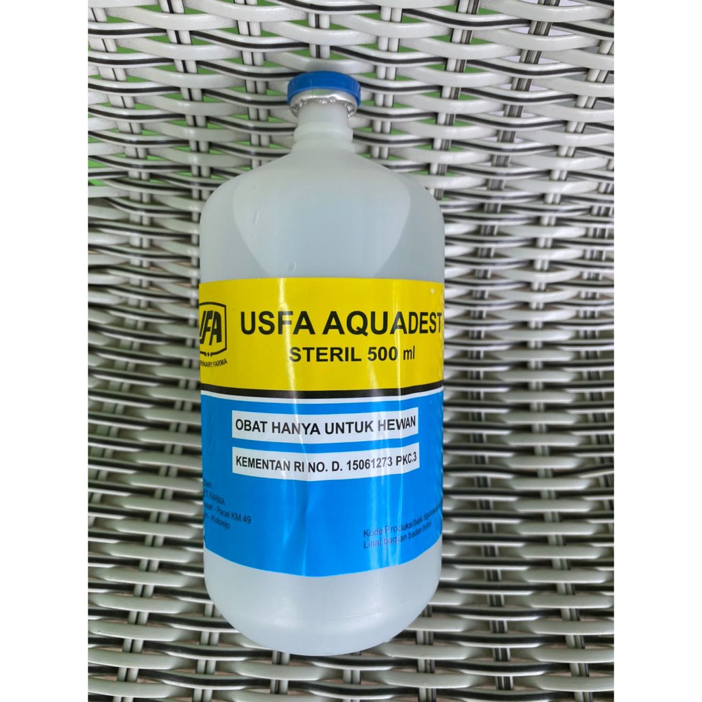 Jual aquadest/ aquadest steril 500 ml USFA | Shopee Indonesia