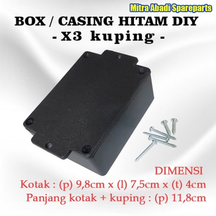 Jual Opws Kotak / Box Casing Plastik Adaptor Komponen Diy X3 Kuping ...