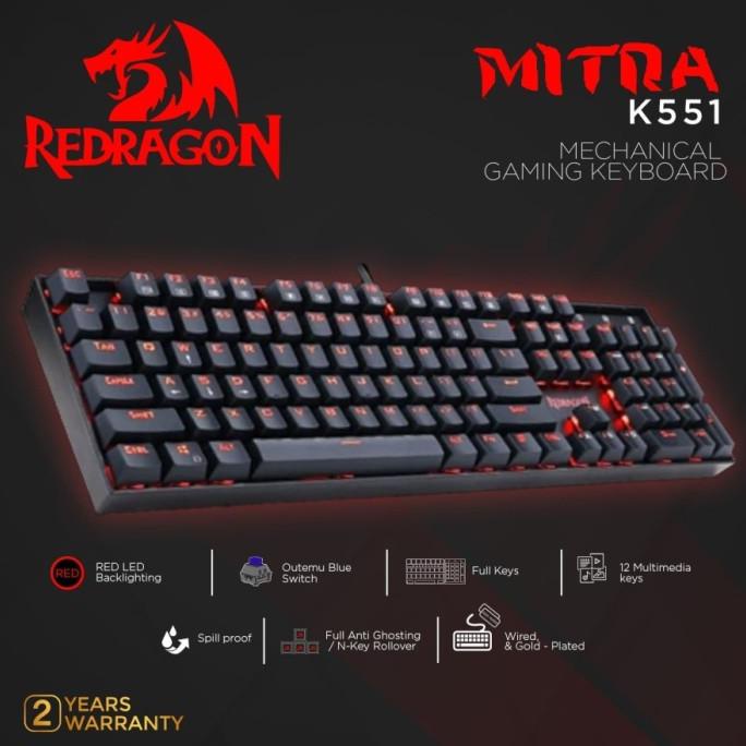 Jual Redragon K551 Gaming Keyboard Mechanical Mitra Kekostore51 | Shopee Indonesia